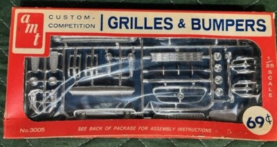 Vintage AMT Grilles & Bumpers 1/25 Parts Pack model kit | eBay