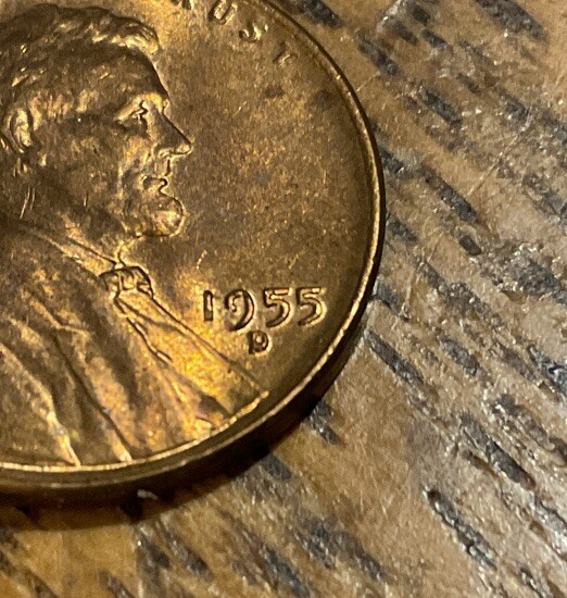1955 D/ D Penny Double Stamped Mint Mark UNC | eBay