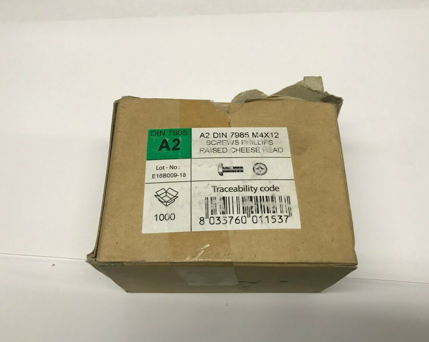 DIN 7985A Grade A2 Stainless Steel Phillips Machine Screws | eBay