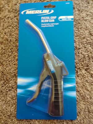 Merlin Pistol Grip Blow Gun, 4" Extension Duster Air Compressor Tools ...