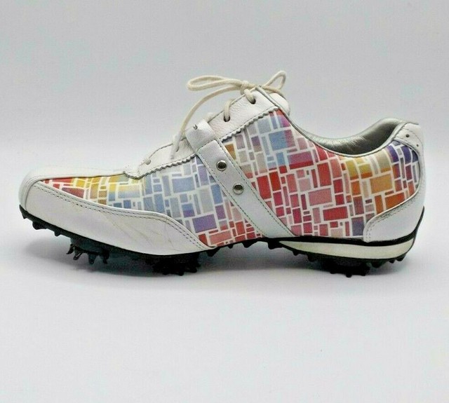 Women's FootJoy Lopro Collection Sz 7W Mosaic Multicolor Golf Shoes ...