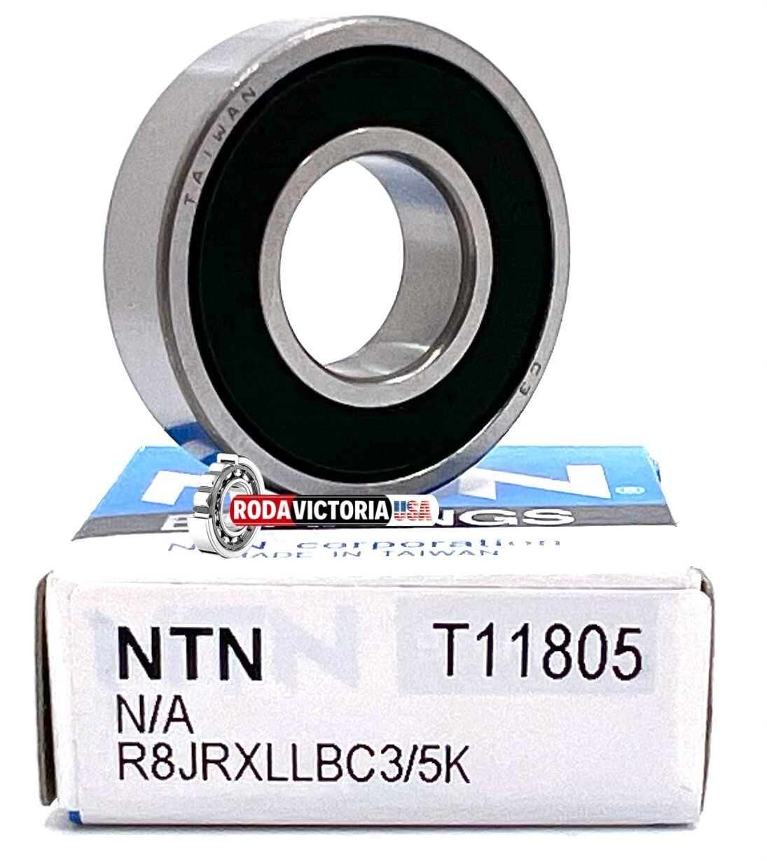 NTN R8 LLB C3/5K BALL BEARING, RUBBER SEALED R8 2RS 12.700x28.575x7 ...