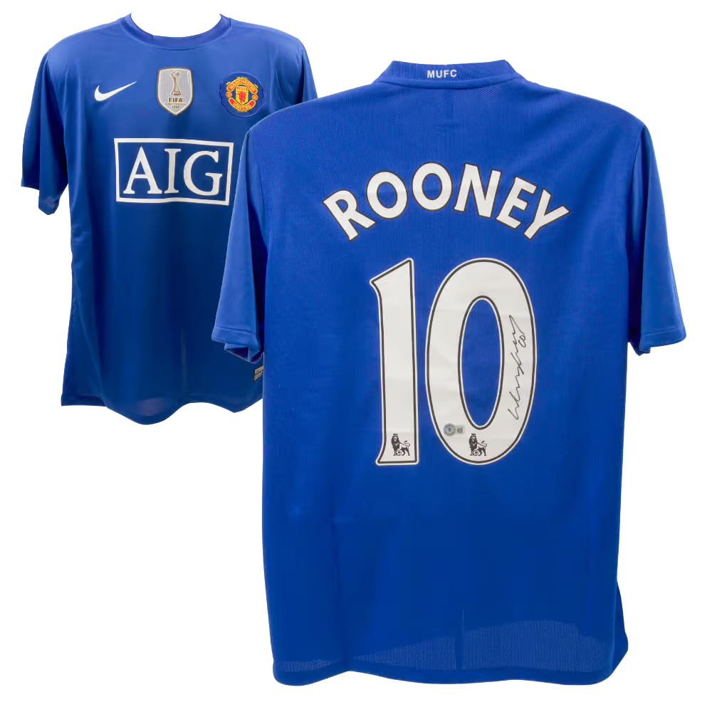 Wayne Rooney Autographed Memorabilia | Signed Photo, Jersey ...