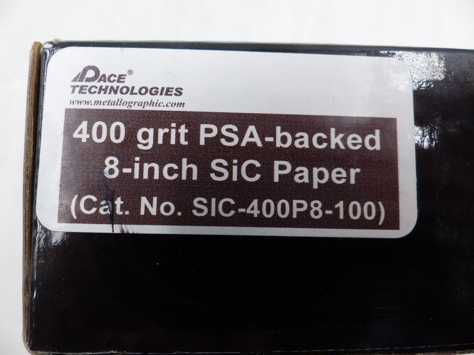 PACE TECHNOLOGIES SCI400P8-100 8" 400 GRIT SIC ABRASIVE GRINDING PAPERS ...