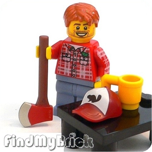 M709 Lego Minifigure 8805 - Lumberjack with Extra Utensils NEW | eBay