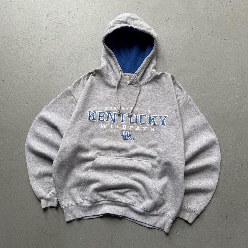 Vintage Y2K Heather Grey J. America University of Kentucky Boxy Hoodie ...