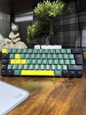 ZIYOU LANG K61 60% UK Layout Gaming Keyboard, Compact RGB Backlit STK61 ...