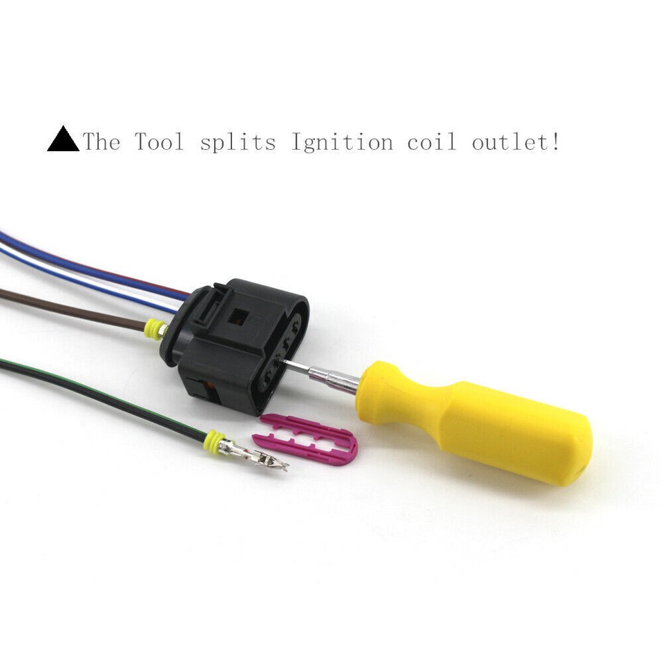 4* Ignition Coil Connector Repair Kit Harness Plug Wiring for VW Audi ...