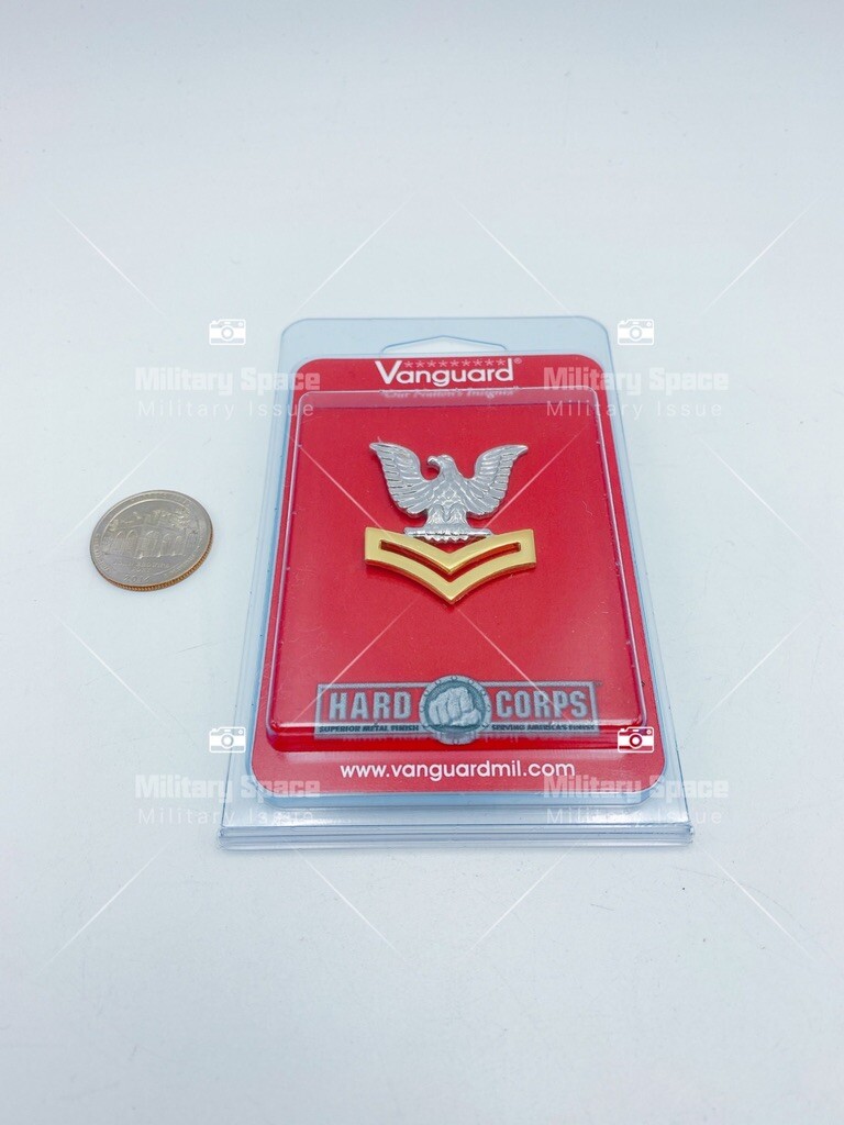 GENUINE U.S. NAVY CAP DEVICE: E5 GOOD CONDUCT - SILVER EAGLE WITH GOLD ...