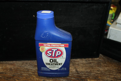 Vintage 1990 STP Oil Treatment Plastic Bottle UNOPENED Full 15 oz ...