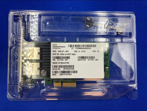 817738-B21 HPE Ethernet 10Gb 2-port 562T adapter 817736-001 840137-001 ...