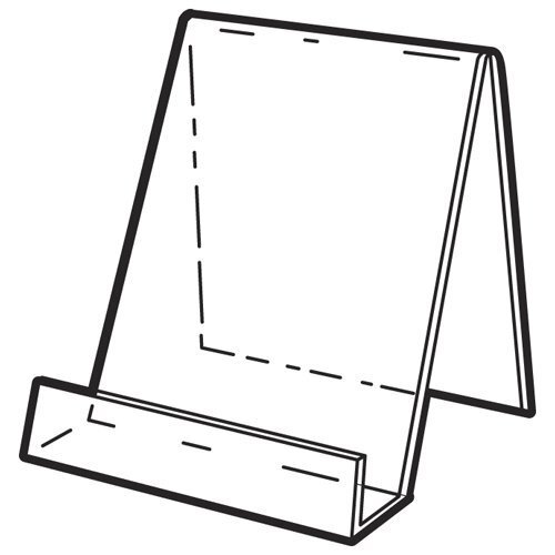 Book Easel 8.5 By 11 Slant Back With Lip Paper Stand Clear Tablet ...