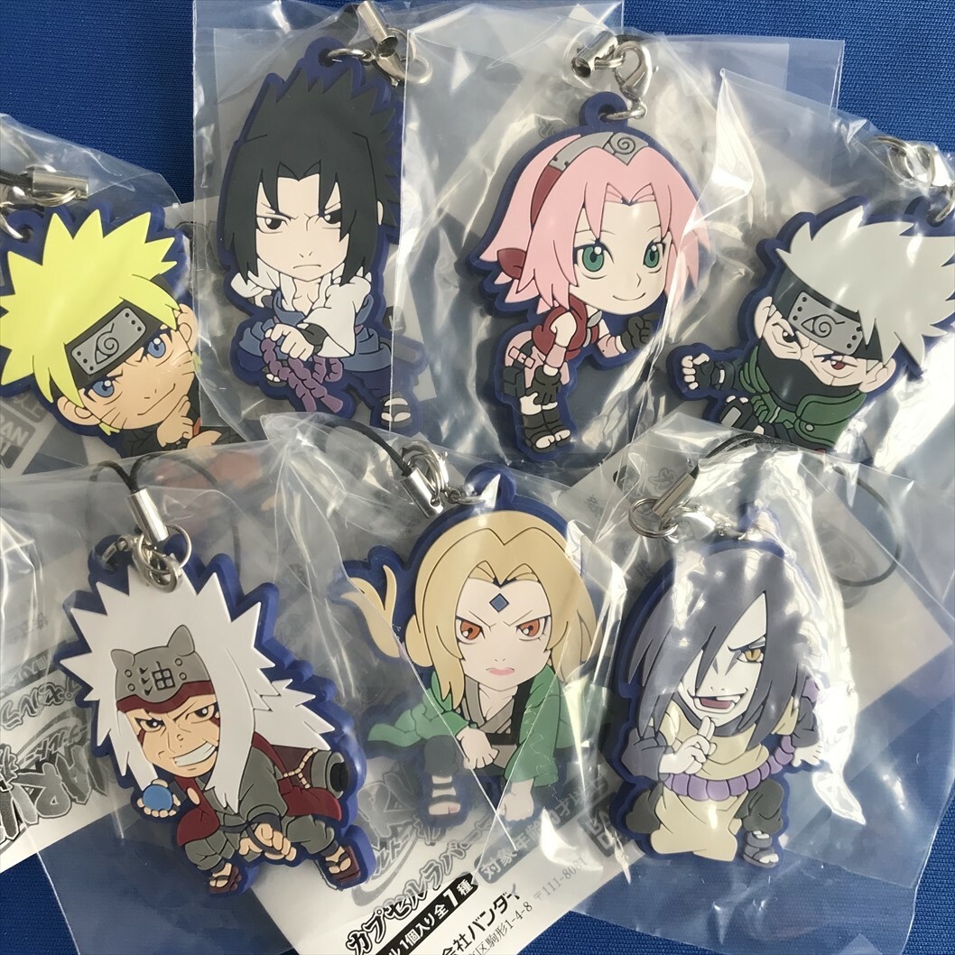 NARUTO - Rubber Strap - Naruto Sasuke Sakura Kakashi Jiraiya Tsunade ...
