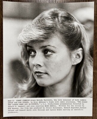 NIGHT THE LIGHTS WENT OUT IN GEORGIA Movie Press Photo Sunny Johnson ...