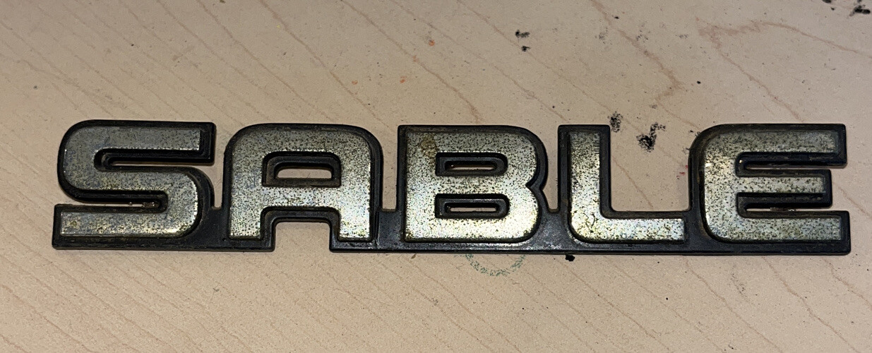 92 93 94 95 MERCURY SABLE REAR TRUNK LID EMBLEM BADGE LOGO SYMBOL SIGN ...