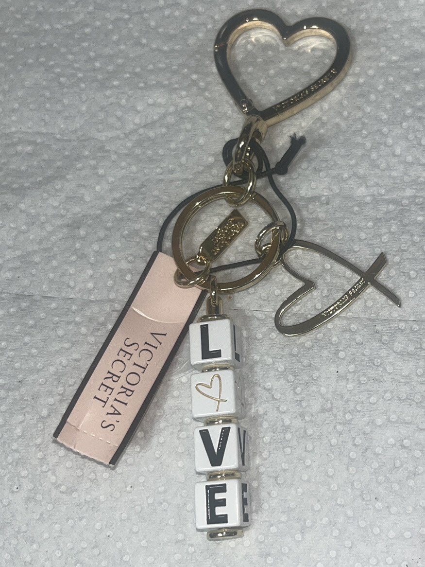 Victorias Secret ANGEL ICONIC LOGO LOVE DICE RUNWAY Key Chain Ring BAG ...