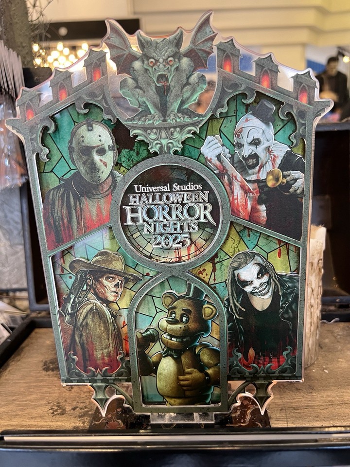 2025 Universal Studios HHN Halloween Horror Nights Logo Frame Complete ...
