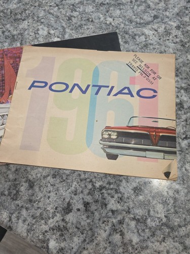 Pontiac SAles Brochure 61 Bonneville Catalina STAR CHEF RAT ROD PART ...
