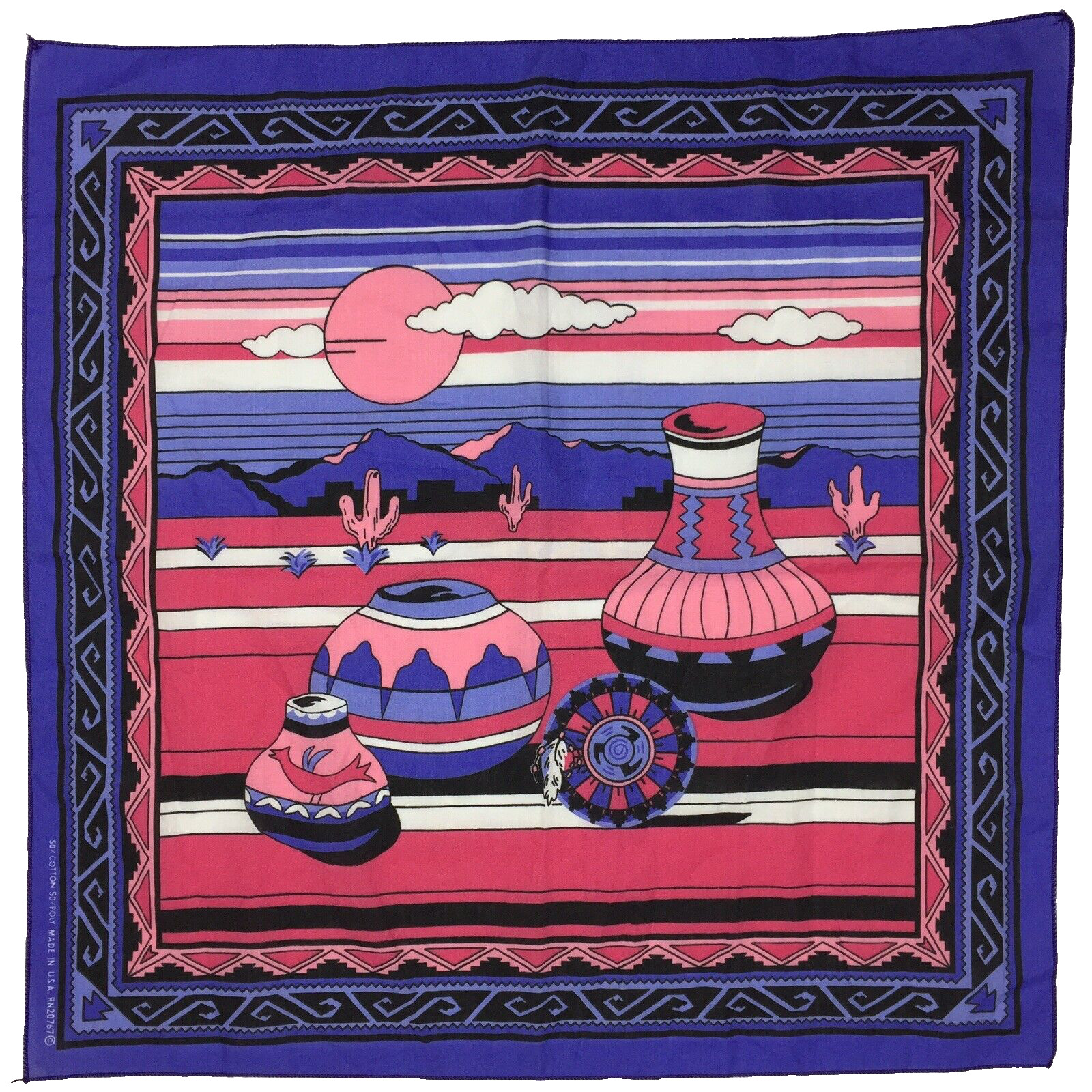 Vintage Southwest Pottery Santa Fe Desert Purple Pink… - Gem