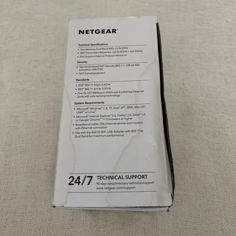 Netgear AC1000 WiFi Router WiFi 5 Model R6080 691043296590 | eBay