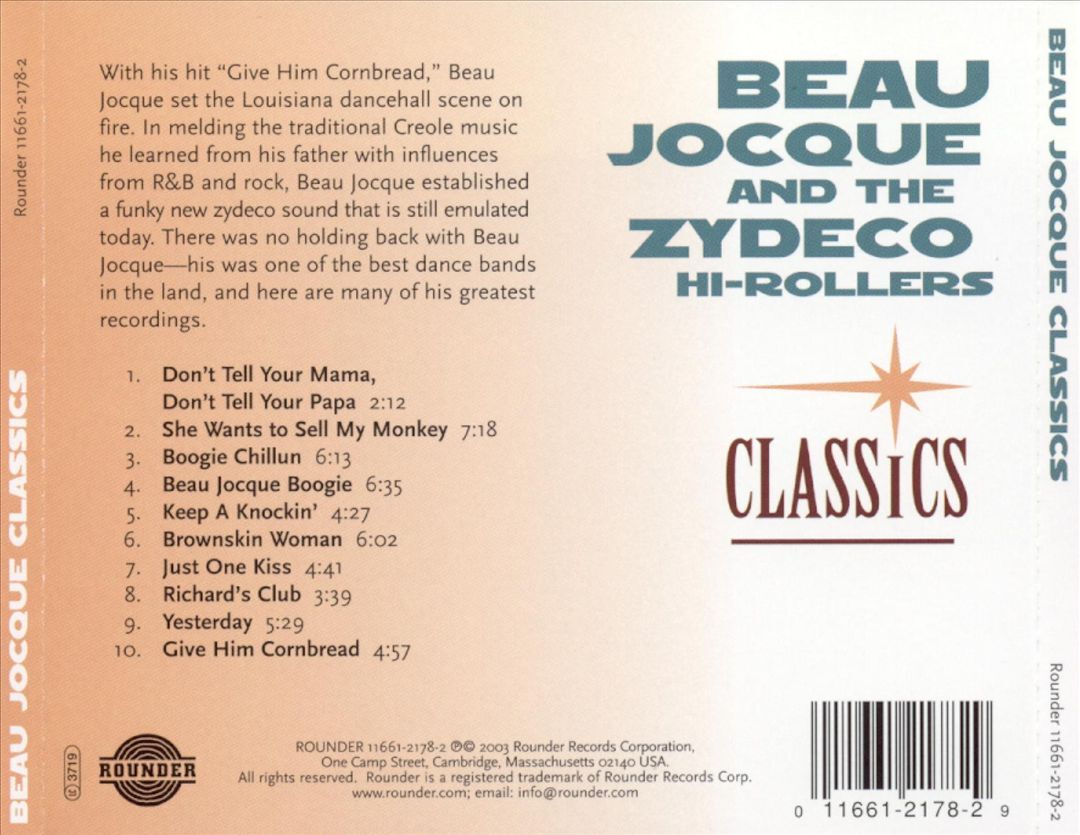 BEAU JOCQUE/BEAU JOCQUE & THE ZYDECO HI-ROLLERS - CLASSICS * NEW CD ...