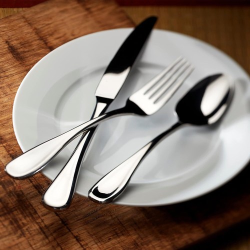 ONEIDA Voss Everyday Flatware Set - Silver, Set of 45 Pieces, Service ...