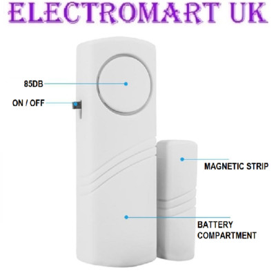 WIRELESS DOOR WINDOW CARAVAN SHED MOTORHOME BOAT SECURITY SENSOR ALARM ...