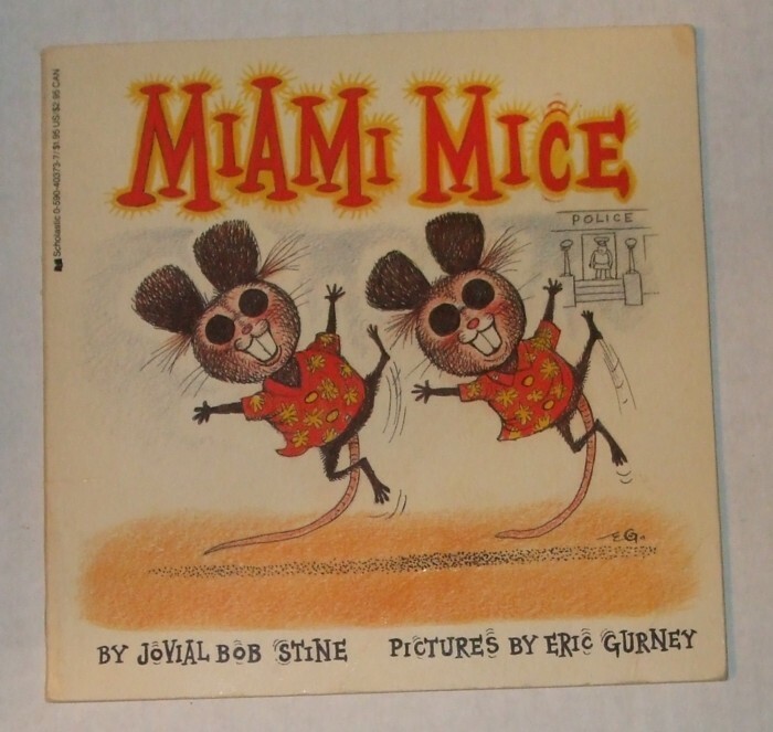 1986 Miami Mice softcover BOOK Jovial Bob Stine ERIC Gurney R.L. Stine ...