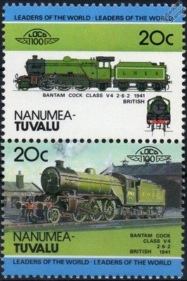 1941 LNER Class V4 Bantam Cock 2-6-2 No.3401 Gresley Train Stamps ...