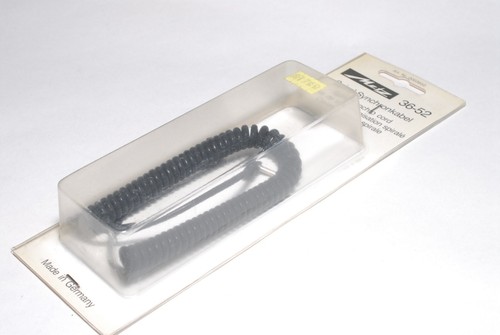Metz 36-52 Spiral Blitzkabel 1m / Synchronkabel 2,5mm / PC (sehr gut ...