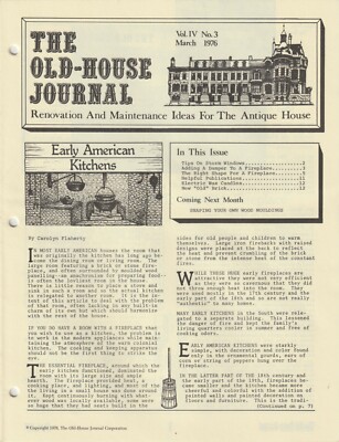 The Old-House Journal Volume 4 Number 3 March 1976 | eBay