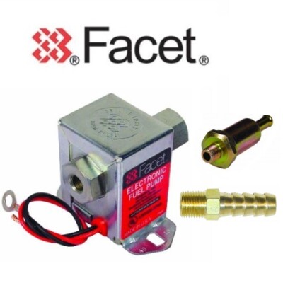 FACET 40289 ELECTRIC FUEL PUMP INC CHECK VALVE 4.5 -7 PSI + 10mm UNION ...