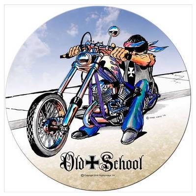 Motorcycle Biker Chopper Old School Metal Sign Man Cave Garage Club ...