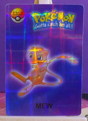 POKEMON POCKET MONSTERS VENDING PRISM STICKER 1352 MEW | eBay