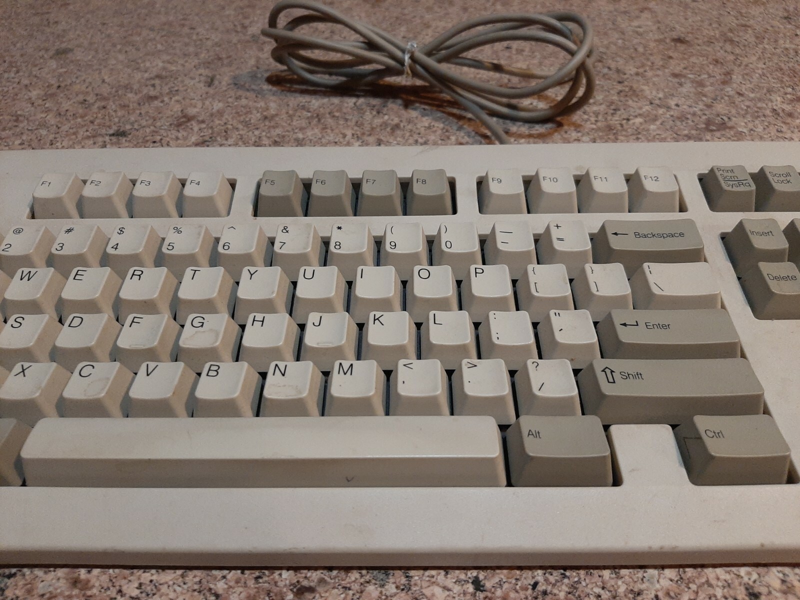 VTG Compaq Computer Keyboard RT101 120663-001 Key Enhanced PS/2 Clicky ...