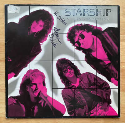 GRACE SLICK SIGNED AUTOGRAPHED STARSHIP NO PROTECTION VINYL RECORD | eBay
