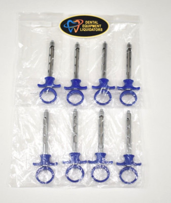 SET of 8 Dental Dentist Aspirating Syringes CW-Type w/Silicone Handle ...
