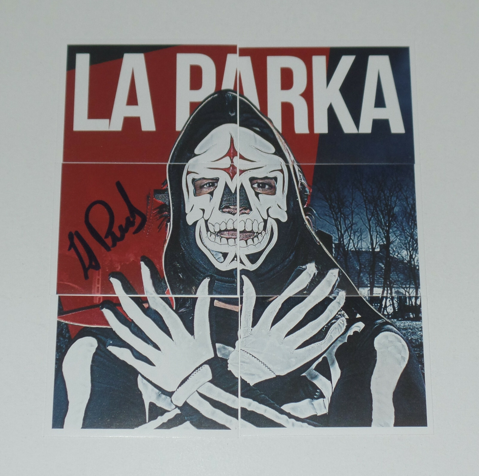 LA PARKA SIGNED 2016 PANINI LUCHA LIBRE AAA 6 STICKER SET CARD #7 8 9 ...