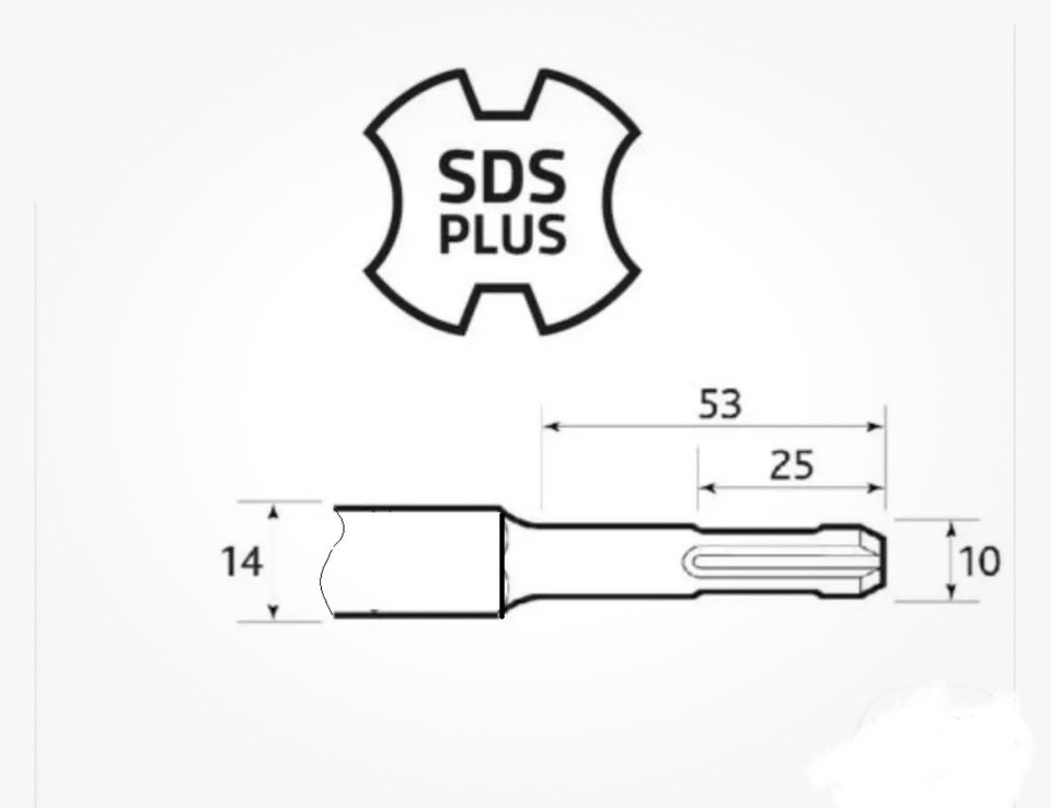 SDS Plus Tamper Plate, 70mm 2 3/4 INCH Square | eBay UK