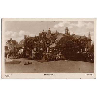 MARPLE HALL nr Stockport Cheshire Demolished 1959 RP Postcard, Unposted ...