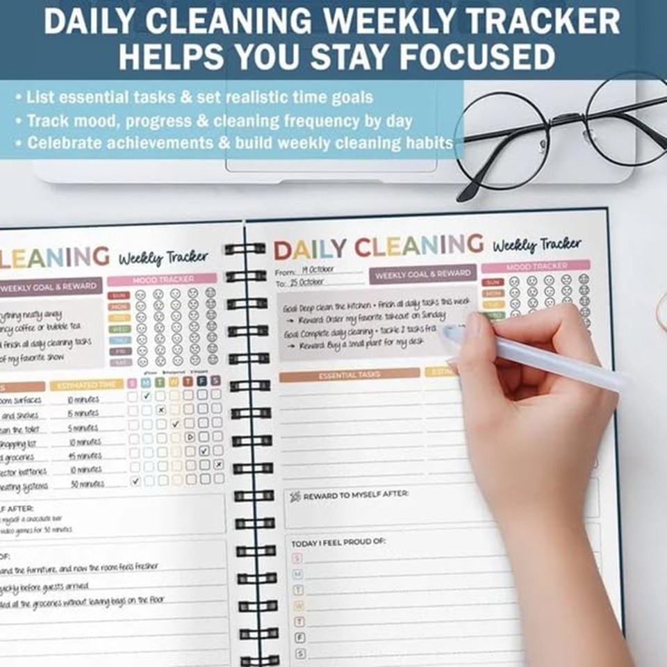 Annual Cleaning Schedule and Checklist Weekly Tracker Helps You Stay ...