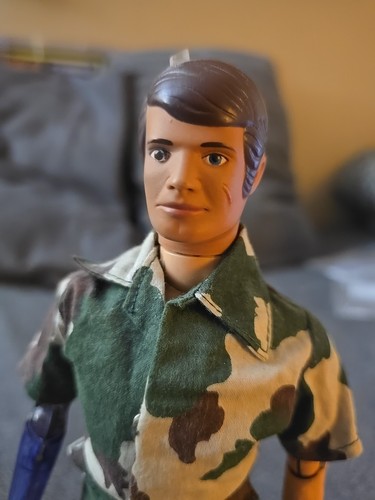 VTG 1975 GI JOE Atomic Man/Mike Powers Custom w/Blue Limbs & Laser Eye ...