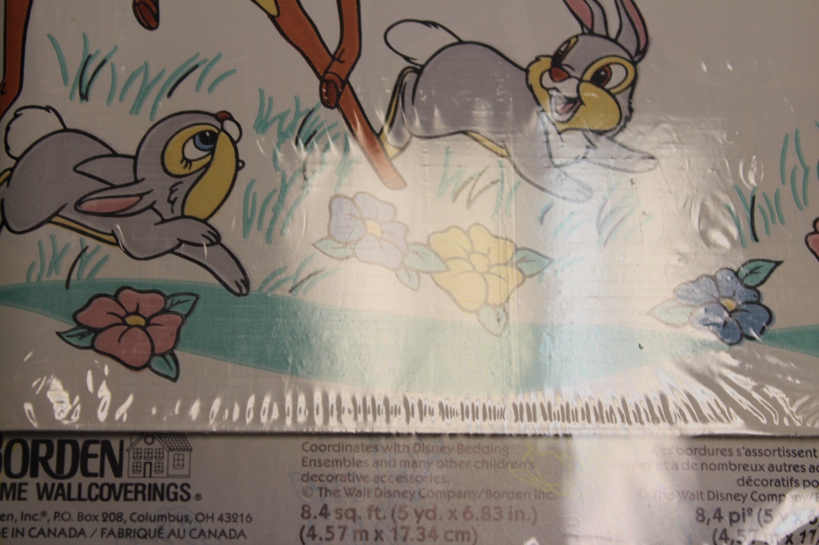 Disney Babies Bambi Decorative Nursery Wall Border Pre-Pasted Thumper ...