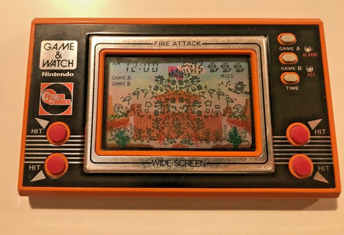 TRES RARE NINTENDO GAME&WATCH FIRE ATTACK ID-29 LOGO FUTURE TRONICS | eBay Australia