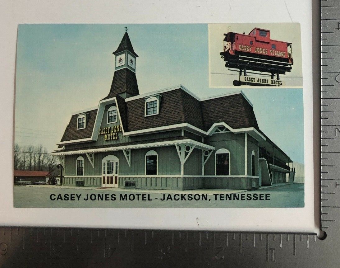 Vintage Postcard Casey Jones Motel Sleep in a Railroad Caboose Jackson ...