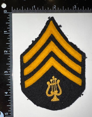 WWI WW2 20-30s US Army Cavalry Sergeant Sgt Band Musician Stripes ...