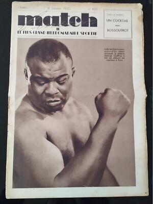 MATCH L'INTRAN n°439 du 8/01/1935; George Godfrey le boxeur devenu ...