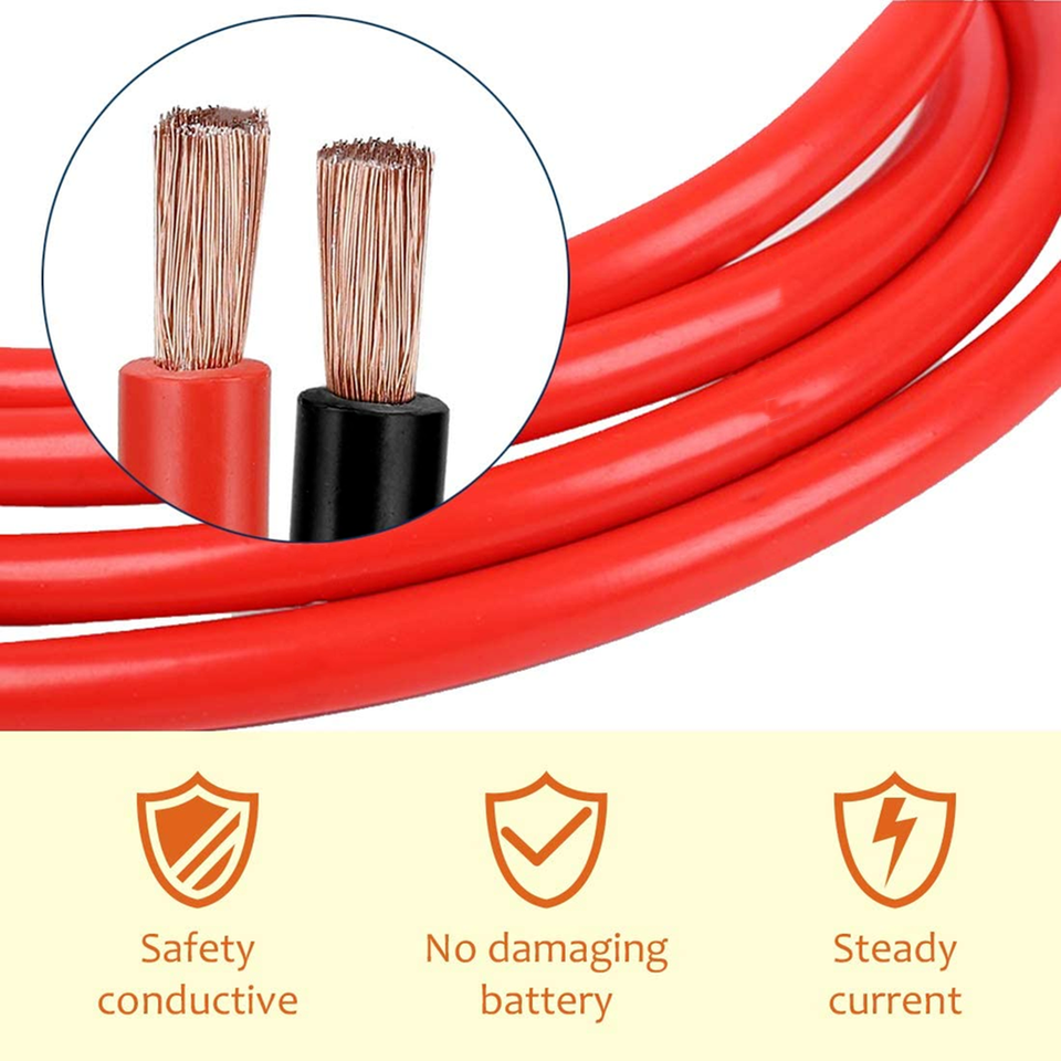 400AMP 3M Long Heavy Duty Jump Start Recovery Leads Car Battery Booster ...