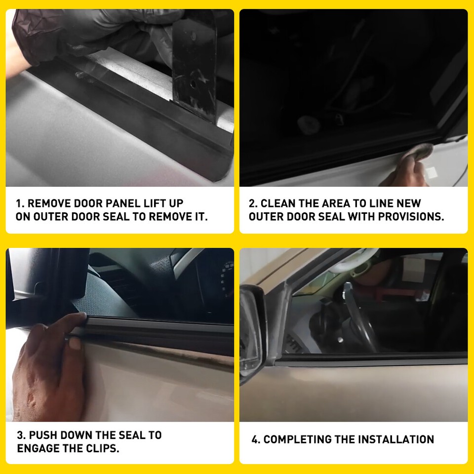 FOR Toyota Hilux 2 DOOR Window Seal Belt Weatherstrip Weather Strips ...