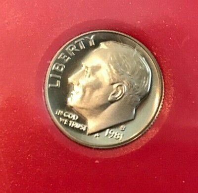 1981 P D S Roosevelt Dime In Mint Cello + PROOF | eBay